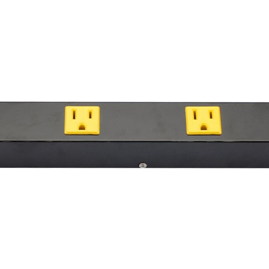 12-Outlet 4 Ft Pro Power Strip with 3 Ft Power Cord and Lighted Combo ...