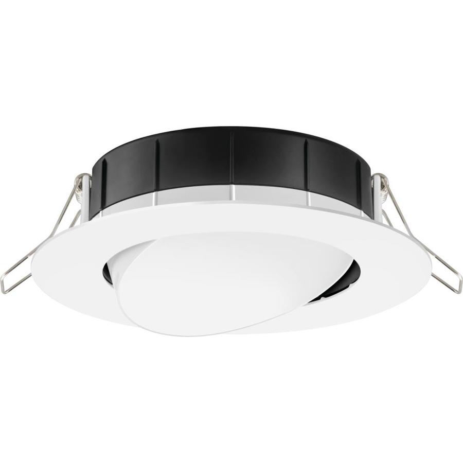 Lithonia Lighting Wafer Gimbal Integrated LED 60-Watt Equivalent Matte ...