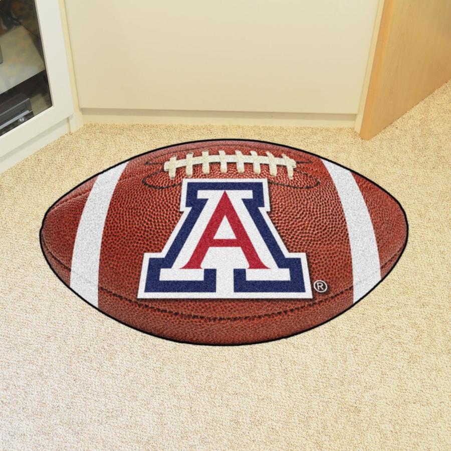 FANMATS Arizona Wildcats NCAA Photorealistic Football Mat 1-1/2-ft x 2 ...