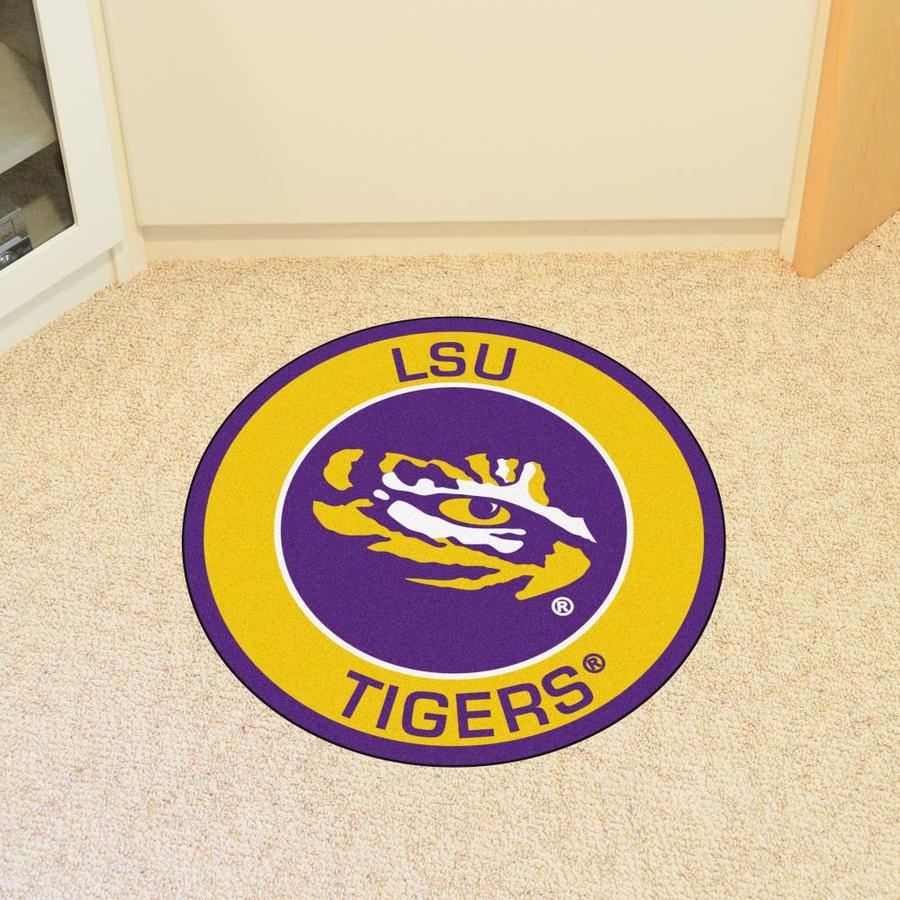 FANMATS LSU Tigers NCAA Roundel Mat 2-ft x 2-ft Purple Round Indoor ...
