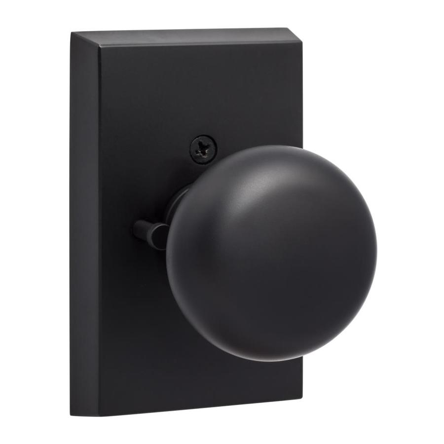 Sure-Loc Hardware Ridgecrest Mountain Oakley Flat Black Privacy Door Knob in the Door Knobs ...