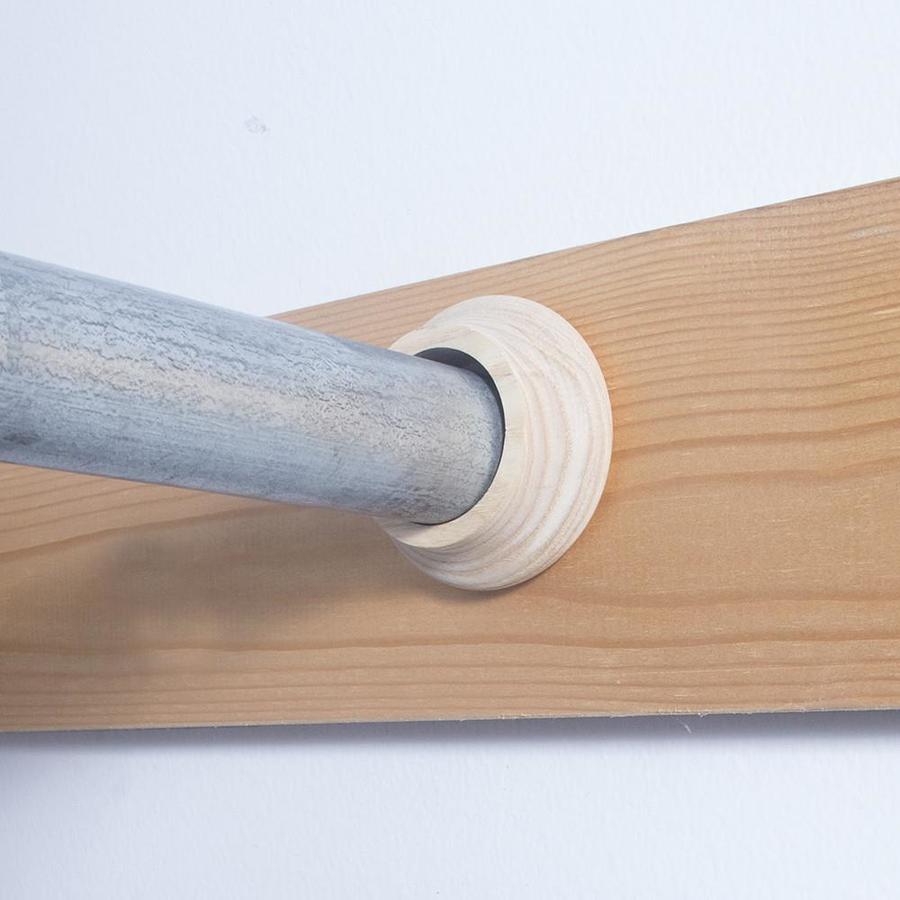 Design House 1-3/8 in. Natural Wood Closet Pole Socket (5-Pack) in the ...