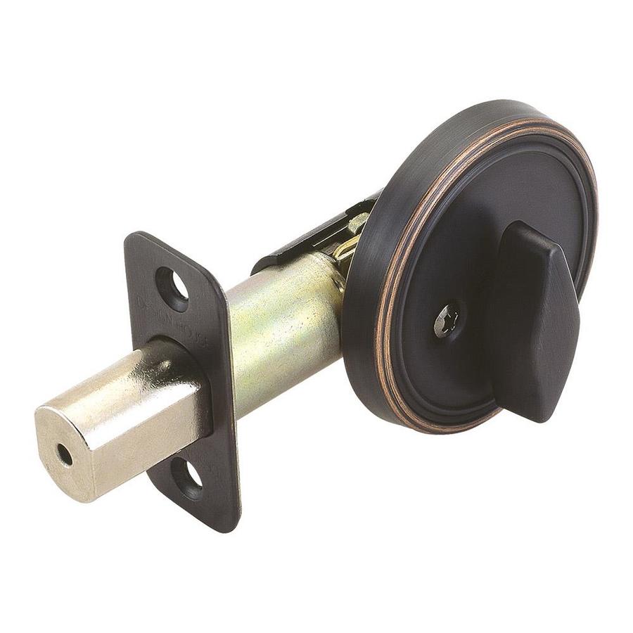 Design House 2-3/8 in. Backset Single Sided Oil-Rubbed Bronze Deadbolt ...