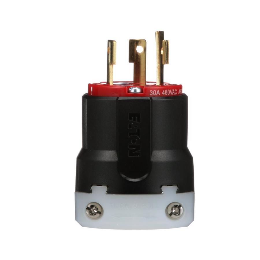 Eaton Arrow Hart 30-Amp 480-Volt NEMA L8-30p Industrial Locking Plug in ...