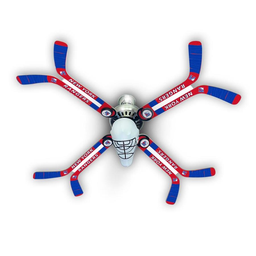 Ultimate Hockey Fans New York Rangers 55-in Brushed LED Indoor Ceiling ...