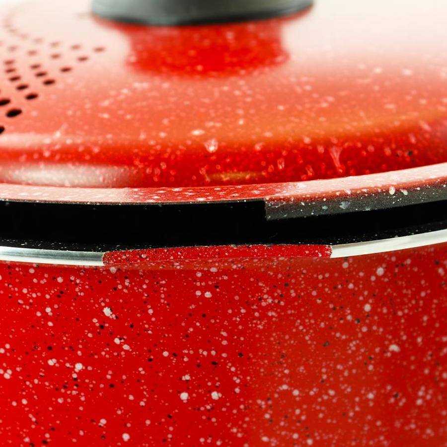 Gibson Home Gibson Granita 6 Quart Aluminum Pasta Pot with Strainer Lid ...