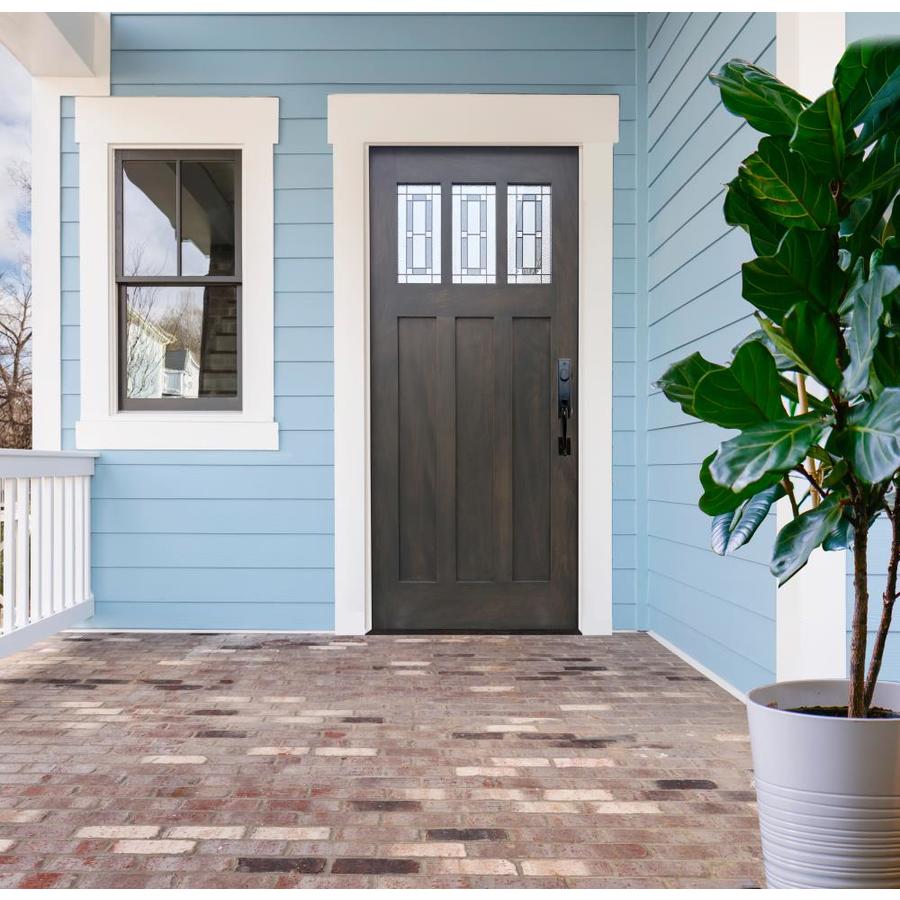 Creative Entryways Craftsman Wood Craftsman Left-Hand Inswing Ash ...