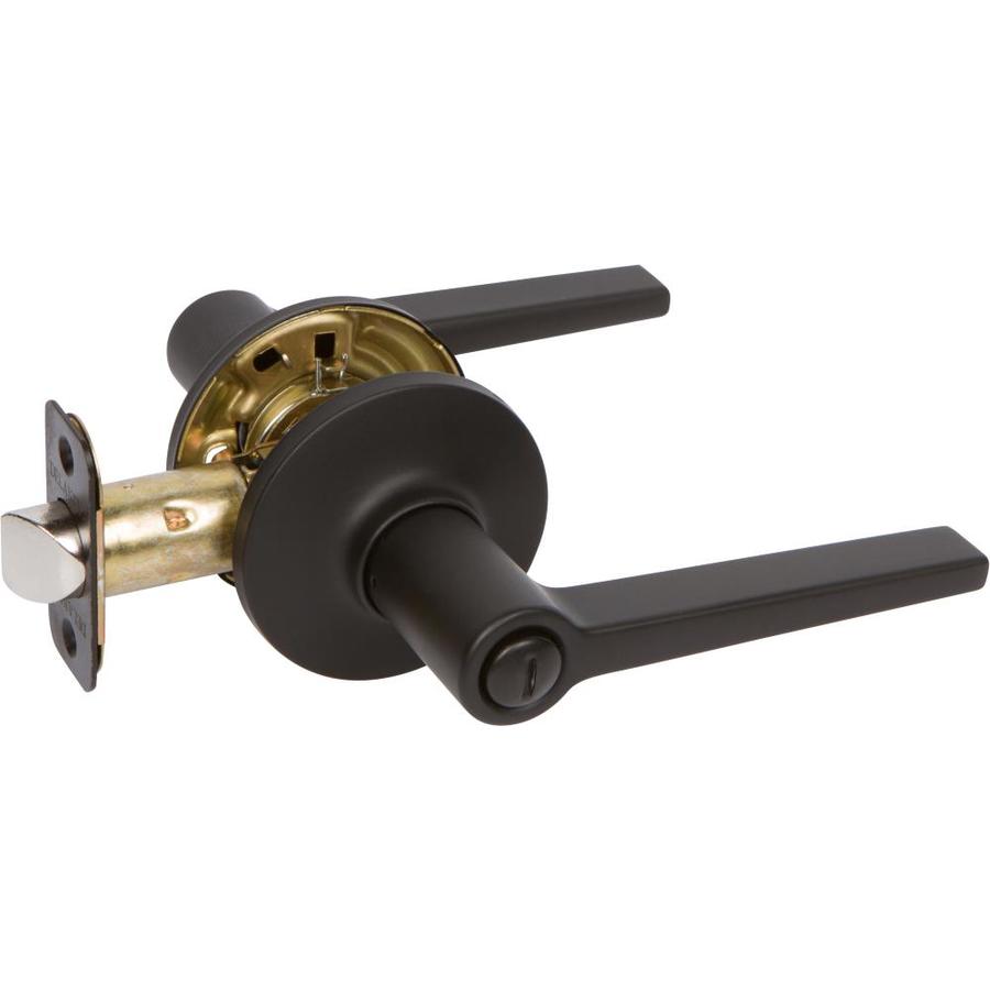 Delaney Hardware Delaney Contemporary Black Reversible Privacy Door ...