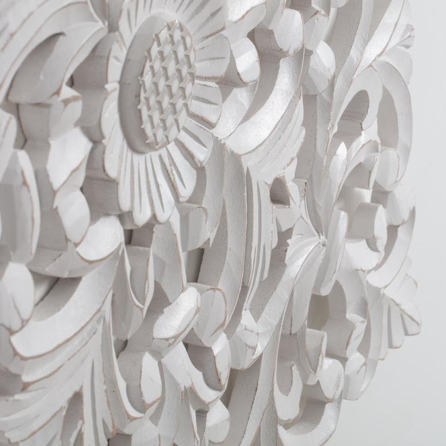 Madeleine Home Fronti 23.5 in. x 23.5 in. White Medallion by Madeleine ...