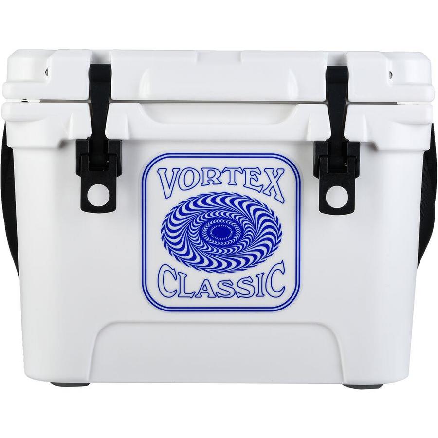 VORTEX Classic Series 20-Quart Rotational-Molded Cooler in White in the ...