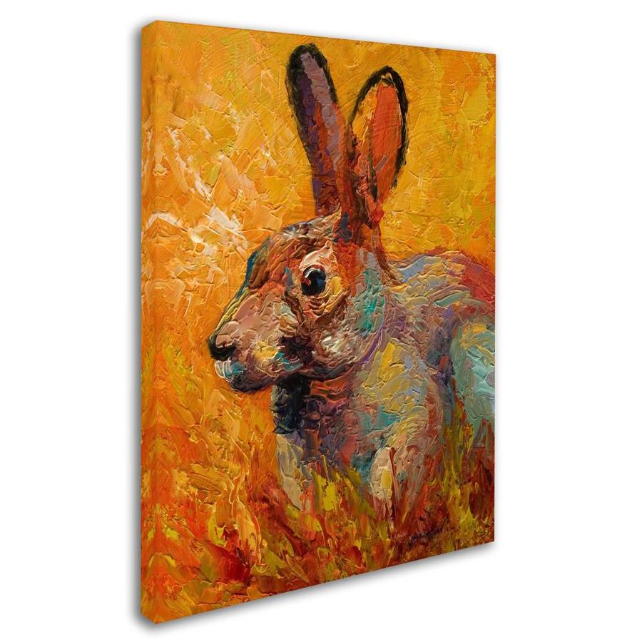 Trademark Fine Art Marion Rose "Rabbit III" 35x47 Canvas Art in the ...