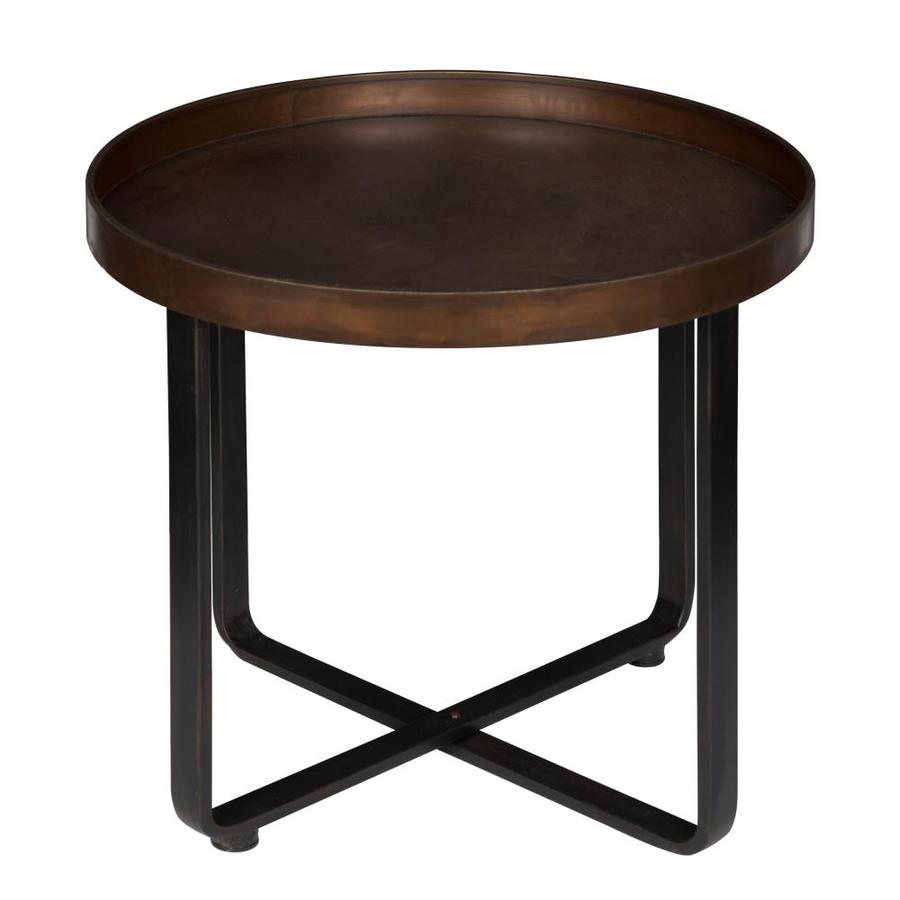 Kate and Laurel Zabel Bronze Metal Round End Table in the End Tables ...
