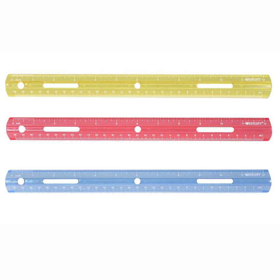 Westcott Westcott® Plastic Ruler, 12 -in, Pack of 36 in the Yardsticks ...