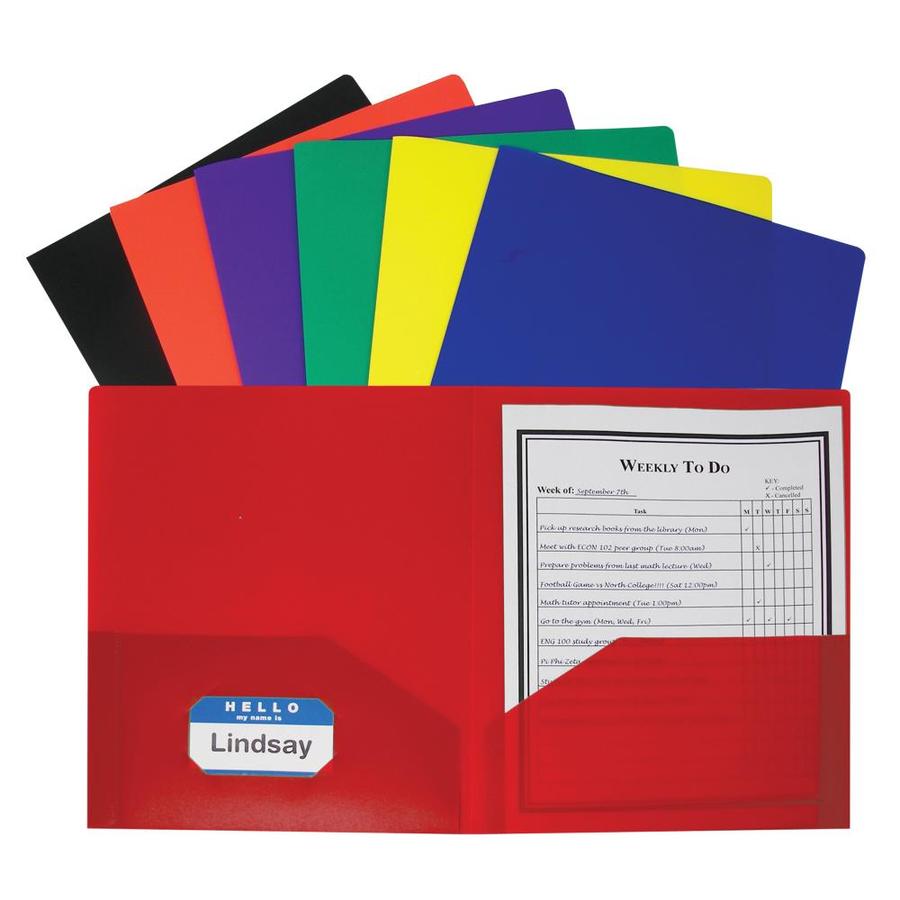 C-Line C-Line® Two Pocket Poly Portfolios Folder, Pack of 36 in the ...