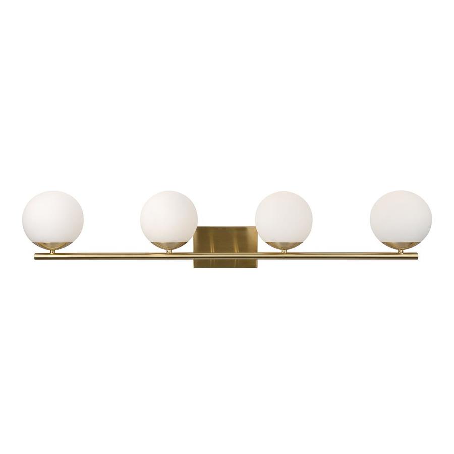 Forte Lighting Farrell 4-Light Gold Modern/Contemporary Vanity Light in ...