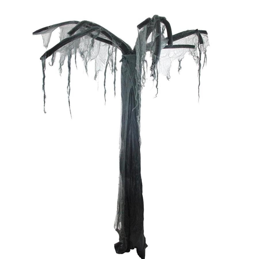 Northlight 7.5-ft Black and Gray Spooky Standing Ghost Tree Halloween ...