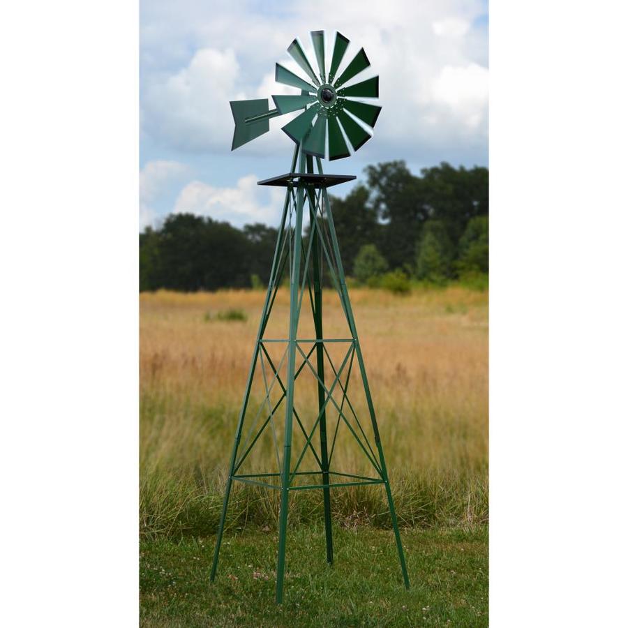Sportsman Series 96-in 12-Blade Steel Decorative Windmill in the ...