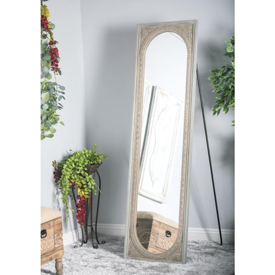 Grayson Lane 20-in L x 24-in W Brown Framed Floor Mirror in the Mirrors ...