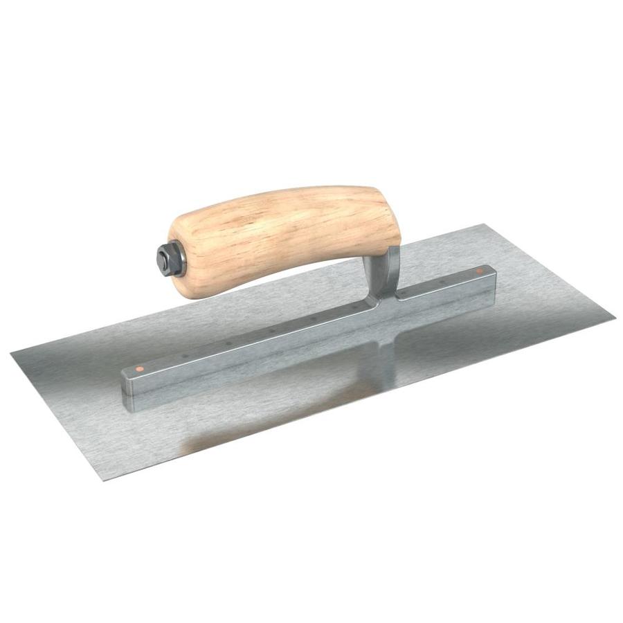 Bon Tool 12 in. x 5 in. Razor Stainless Steel Finish Trowel with Wood ...