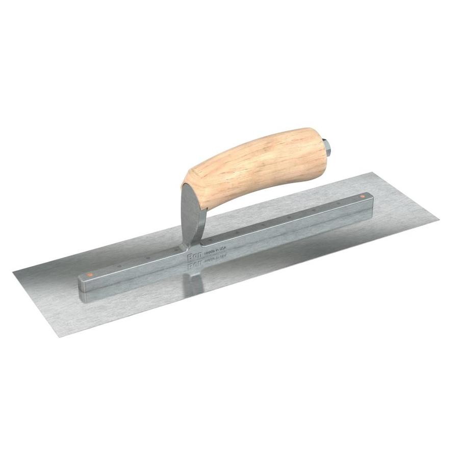 Bon Tool 14 in. x 4 in. Razor Stainless Steel Finish Trowel with Wood ...