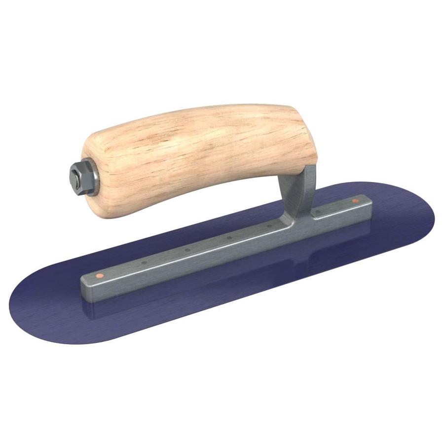 Bon Tool 10 in. x 3 in. Blue Steel Pool Trowel with Wood Handle in the ...