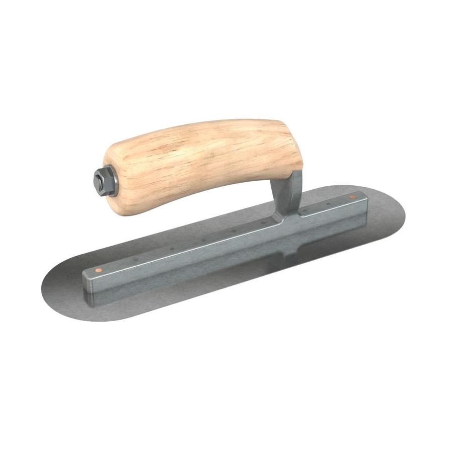 Bon Tool 10 in. x 3 in. Carbon Steel Finish Trowel with Round End and ...