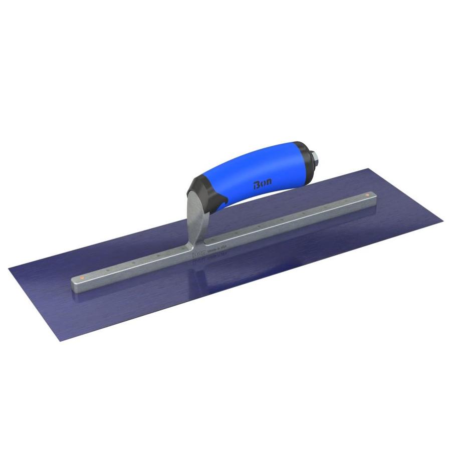 Bon Tool 16 in. x 5 in. Blue Steel Finish Trowel with Square End and ...