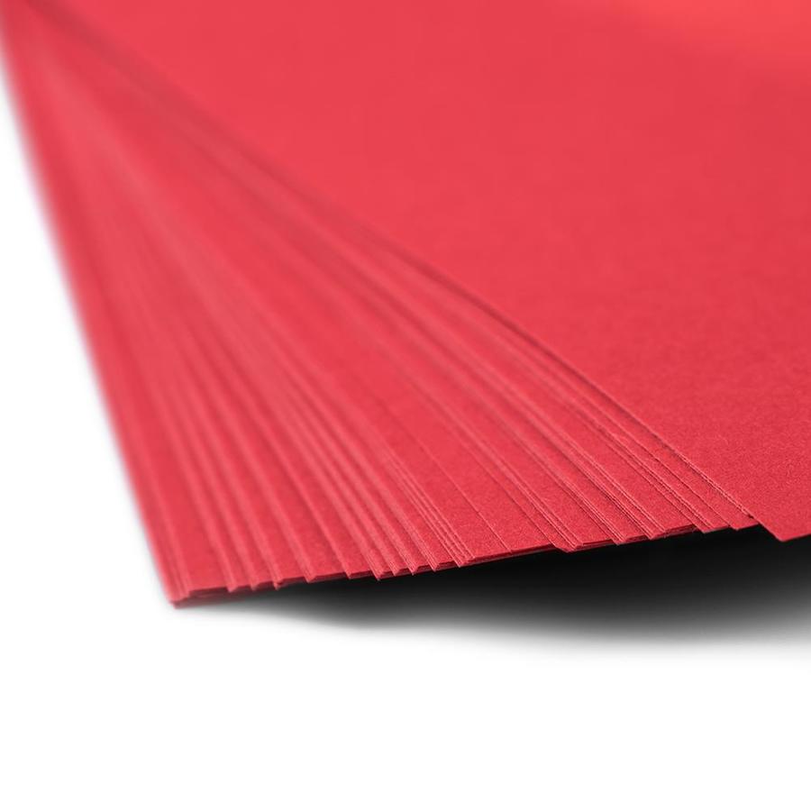 JAM Paper JAM Paper® Colored 24lb Paper, 8.5 x 11, Red Recycled, 100 ...