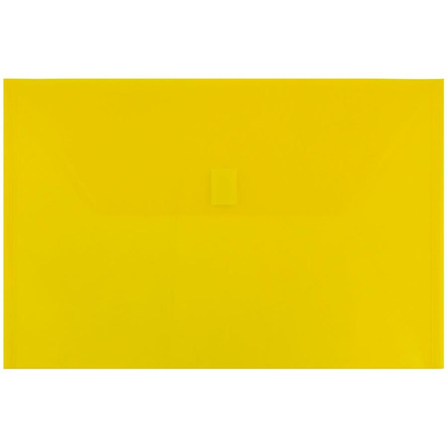 JAM Paper Plastic Envelopes with Hook and Loop Closure, Legal Booklet ...