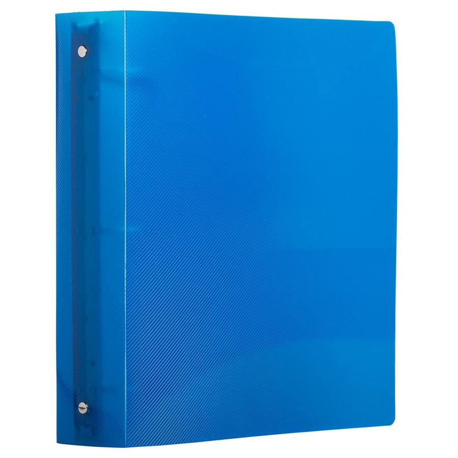 JAM Paper JAM Paper Heavy Duty 2-in 3-Ring Flexible Poly Binder, Blue ...