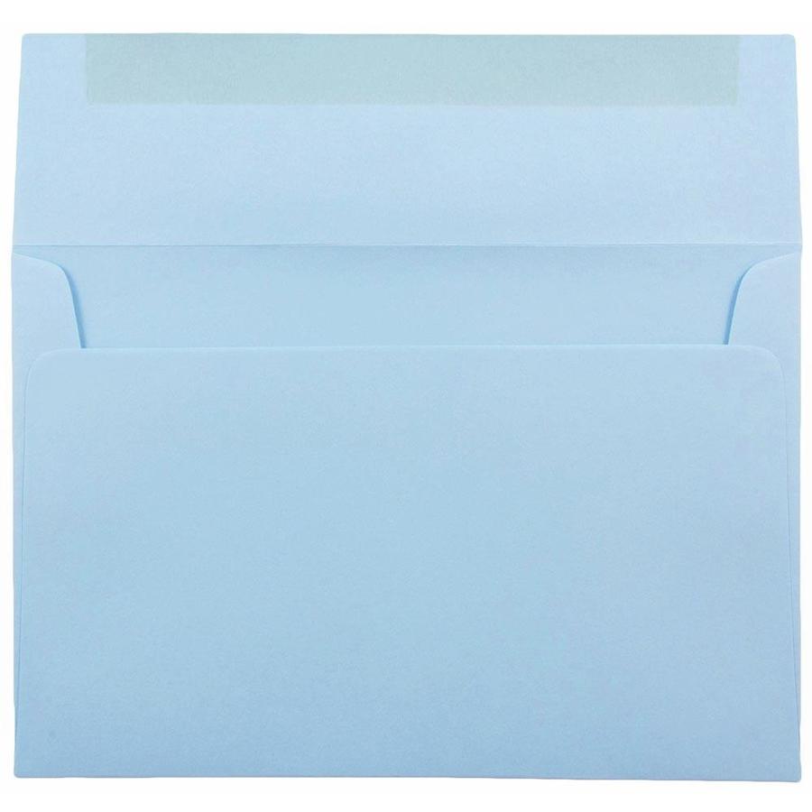 JAM Paper A10 Invitation Envelopes, 6 x 9.5, Baby Blue, 50/Pack in the ...
