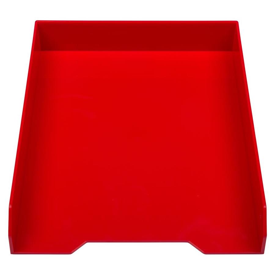 JAM Paper JAM PAPER Stackable Paper Trays, Red, Desktop Document ...