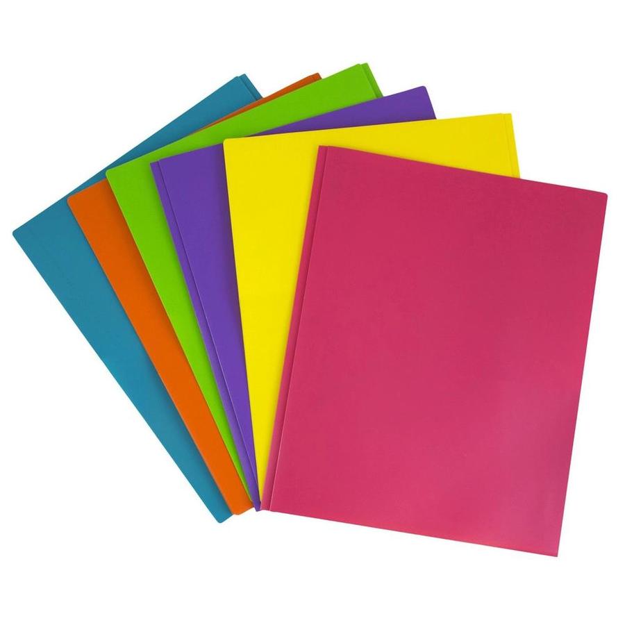 JAM Paper JAM Paper POP 2 Pocket School Folders with Metal Prong ...