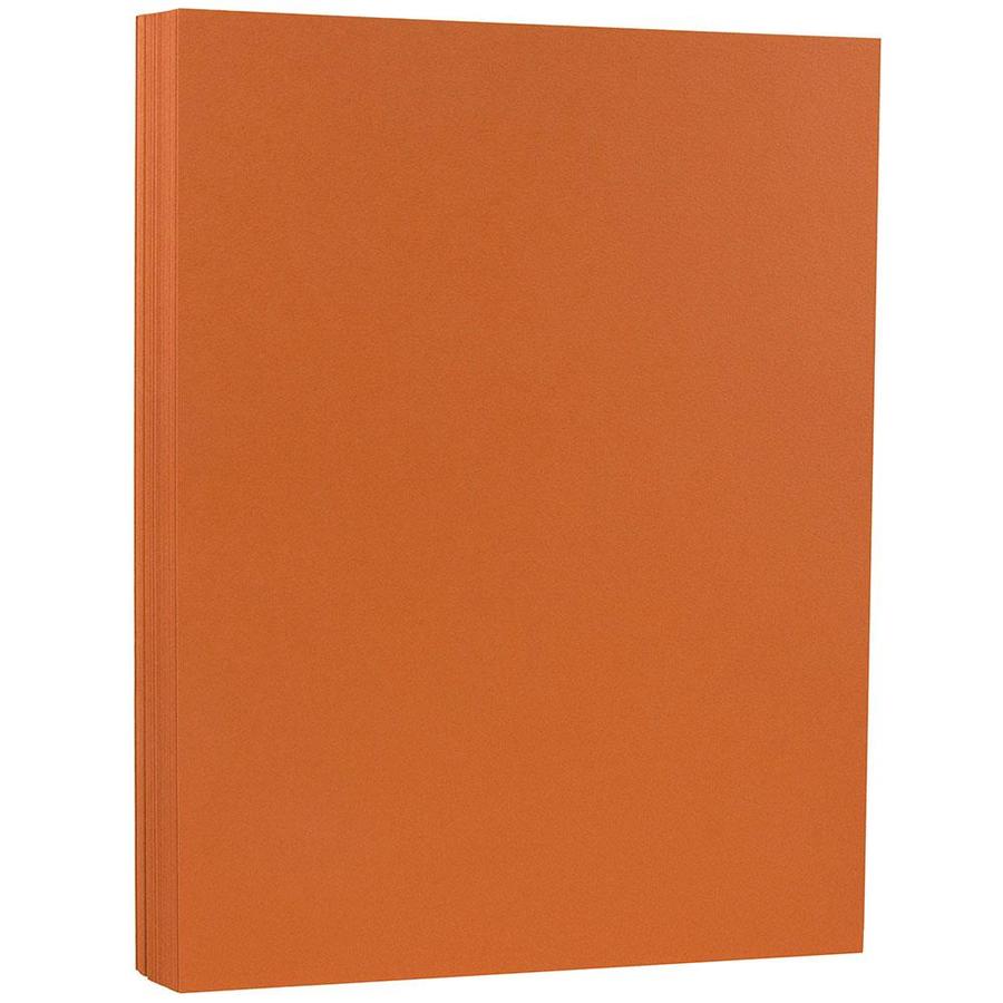 JAM Paper JAM Paper® Matte Cardstock, 8.5 x 11, 80lb Dark Orange, 50 ...