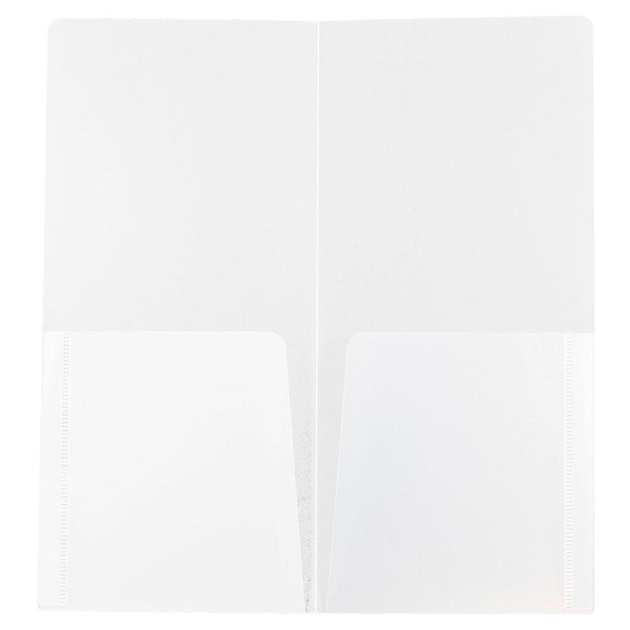 JAM Paper JAM Paper Heavy Duty Plastic Two-Pocket Mini Folders, 4.25 x ...