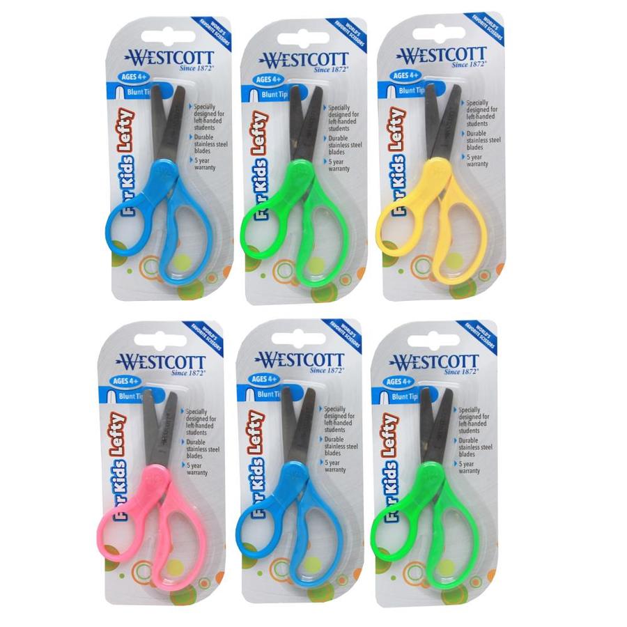 Westcott Westcott® School Kumfy Grip Left-Handed Kids Scissors, 5 -in ...