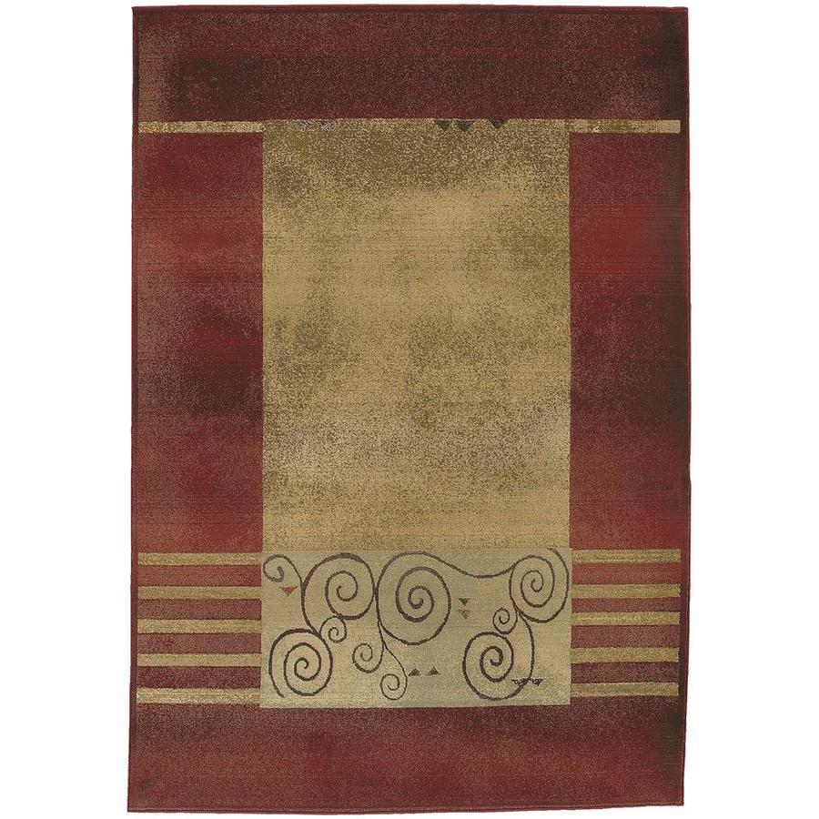Archer Lane Idalia Red Indoor Area Rug (Common: 5 x 8; Actual: 5.25-ft ...