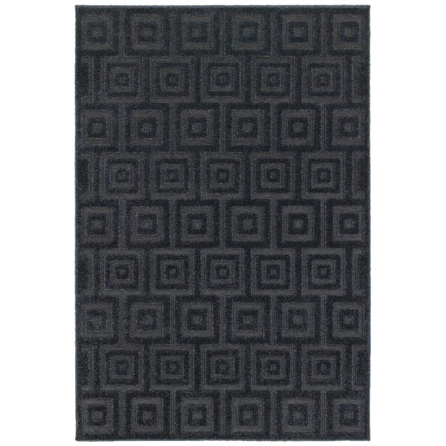 Archer Lane Finley Navy Indoor Area Rug (Common: 5 x 8; Actual: 5.25-ft ...