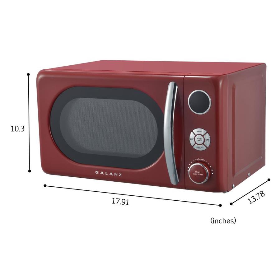 Galanz 0.7-cu ft 700-Watt Countertop Microwave (Hot Rod Red) in the ...
