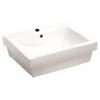 ANZZI Neptune White Ceramic Vessel Rectangular Bathroom Sink with ...