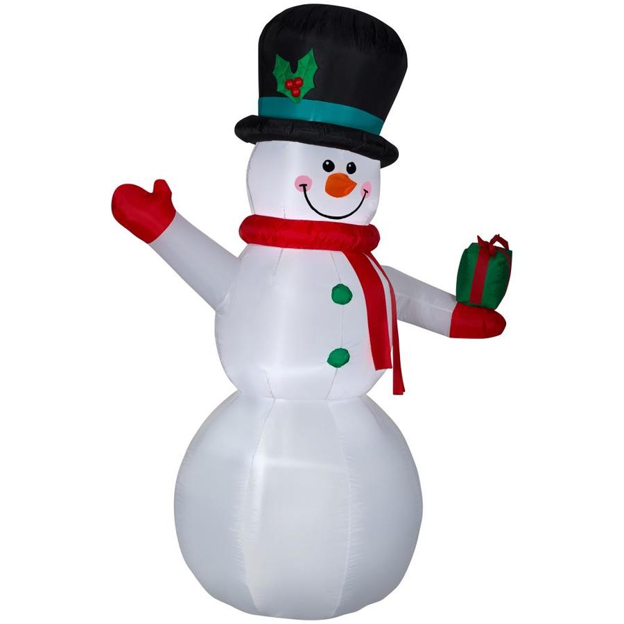 Holiday Living 6.99-ft Lighted Snowman Christmas Inflatable at Lowes.com Holiday Living 6.99-ft Lighted Snowman Christmas Inflatable at Lowes.com
