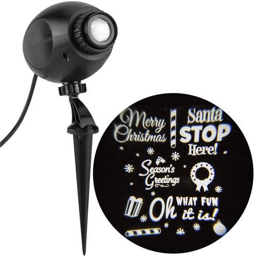 Gemmy Lightshow Projection Multi-Function White LED Multi-Design ...