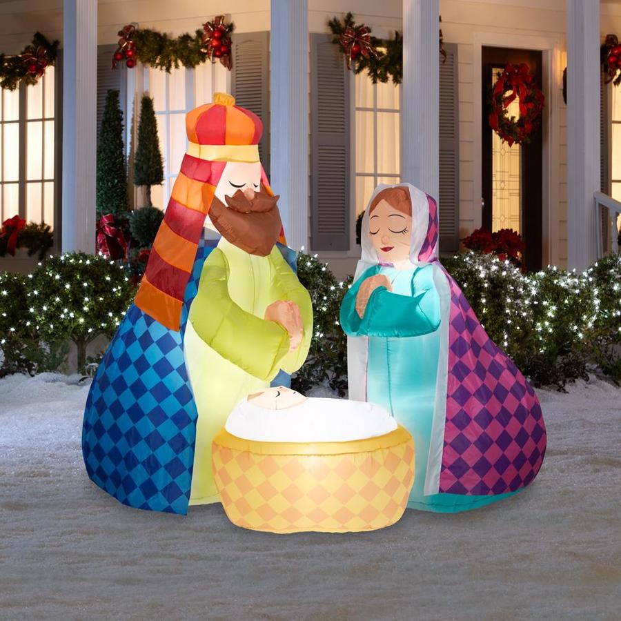 Disney 5.4-FT AB HARLEQUIN NATIVITY in the Christmas Inflatables ...