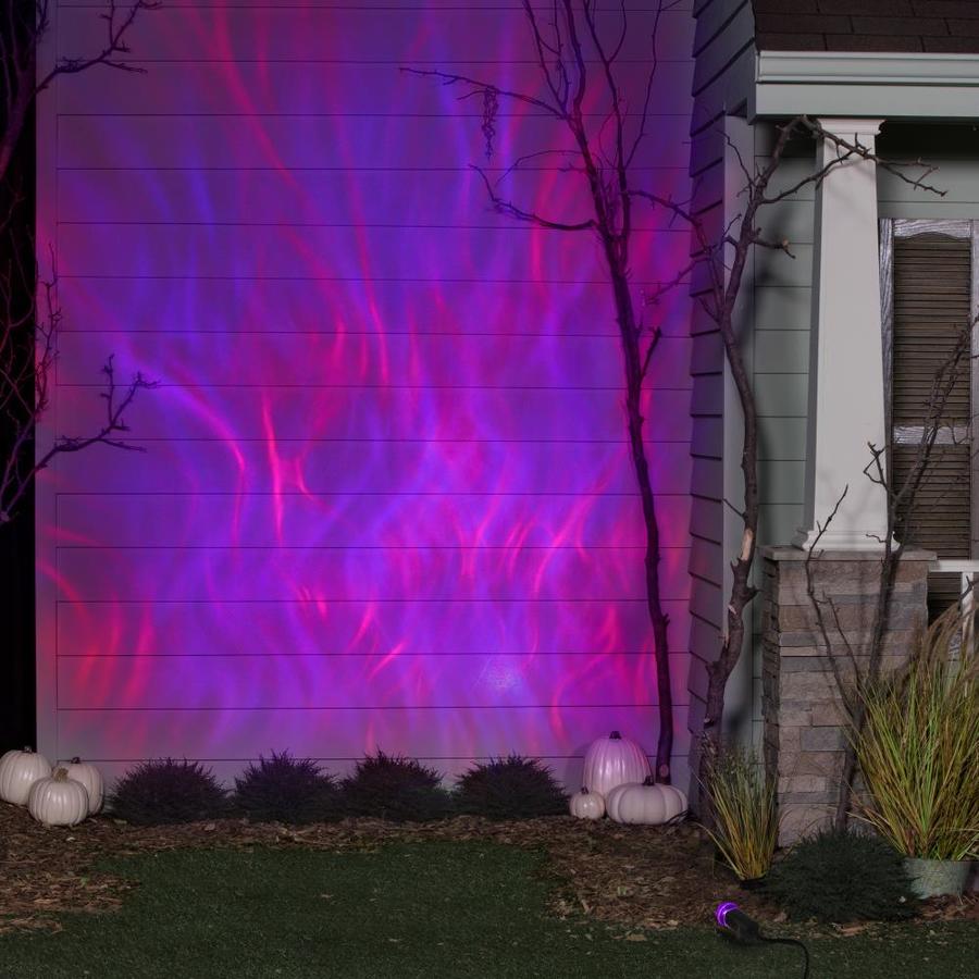 Gemmy Shimmering Orange/Purple LED Ghosts Halloween Indoor/Outdoor ...