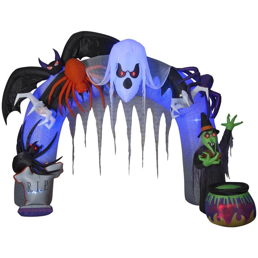 Gemmy Projection Airblown Archway Mixed Media Whirl-A-Motion Ghost Fire ...