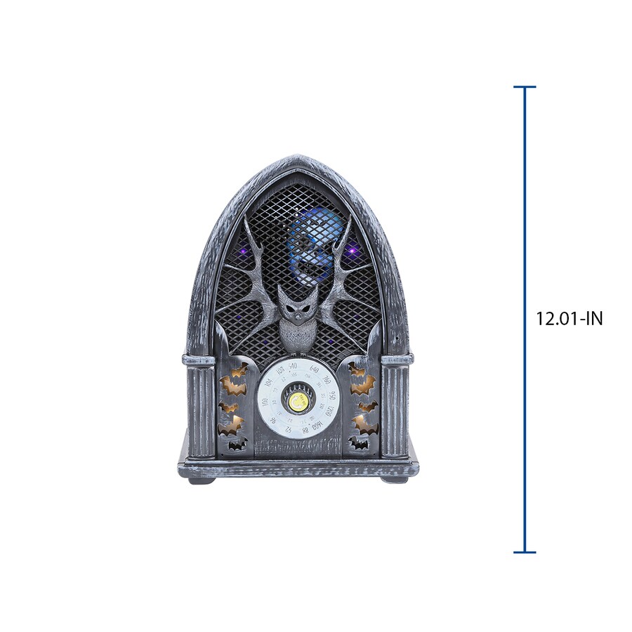 Gemmy Decor-Bat Haunted Radio-Matte Black in the Halloween Table ...