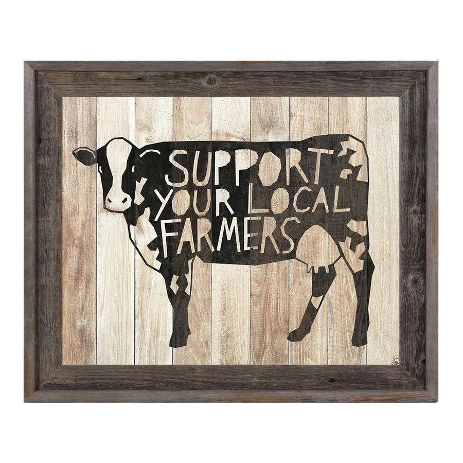 Creative Gallery Framed Farm Signage Print on Canvas at Lowes.com