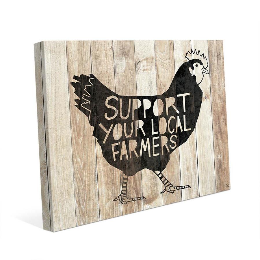 Creative Gallery Farm Signage Print on Canvas at Lowes.com