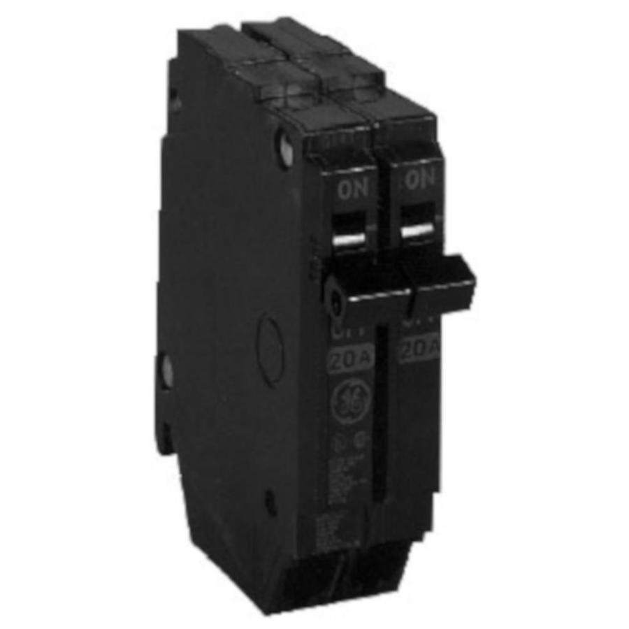 GE Q-Line THQP 15-Amp 2-Pole Standard Trip Plug-On Neutral Circuit ...