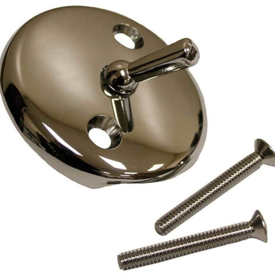 Overflow Plate, Round Trip Lever, Chrome, Sold Each at Lowes.com